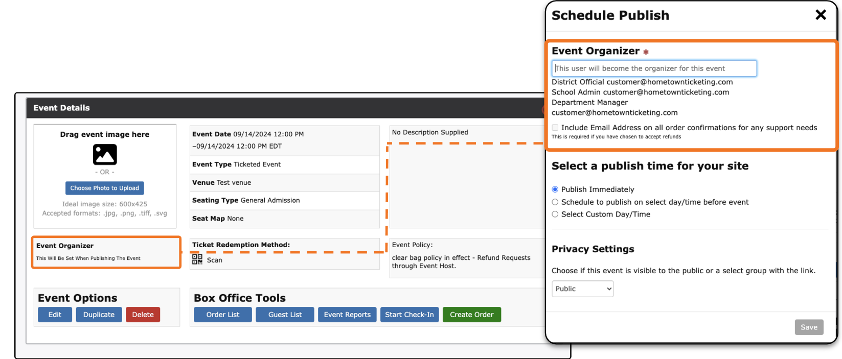 Publish Your Event