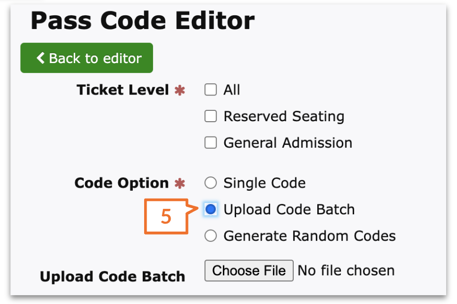 How to Upload Student IDs/Faculty IDs as Passcodes
