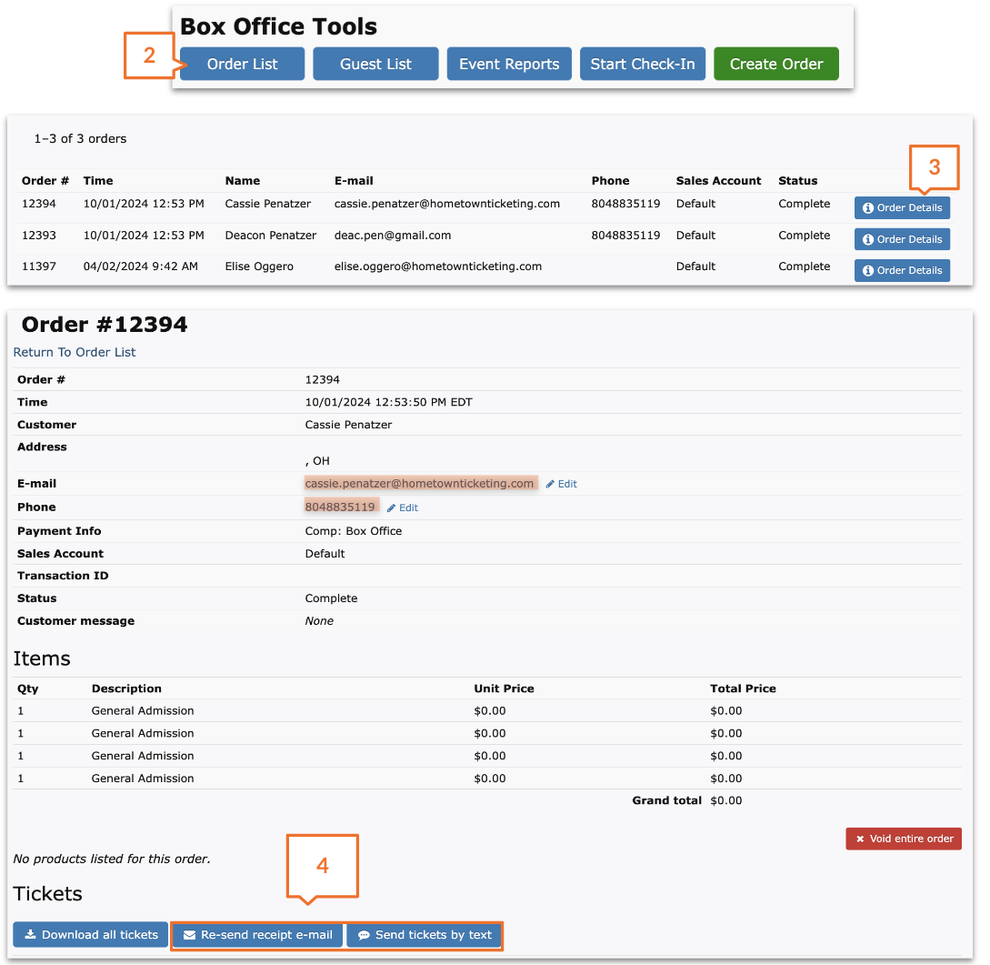 How To Resend Tickets (Receipt Email)
