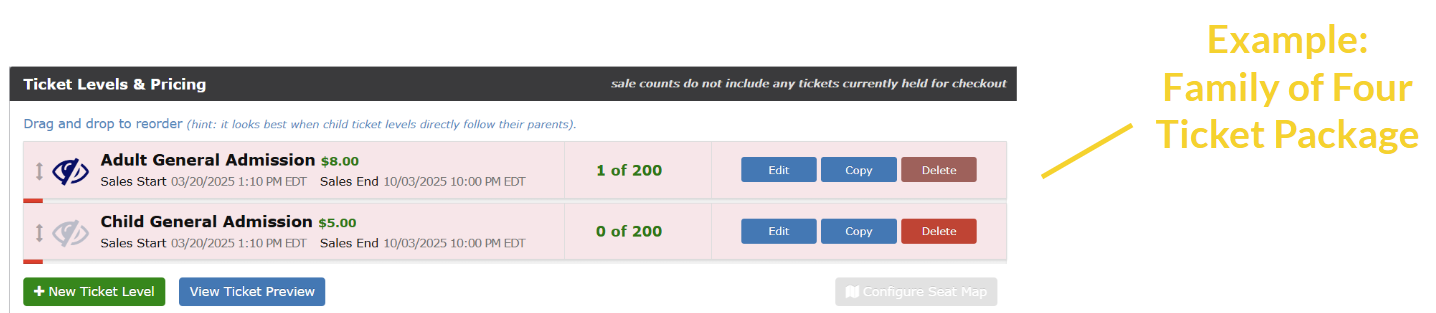 Ticket Packages